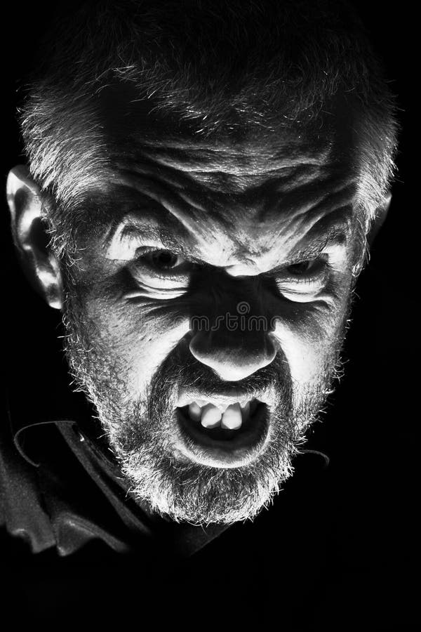 Evil Man stock photo. Image of anger, angry, black, background - 33129164