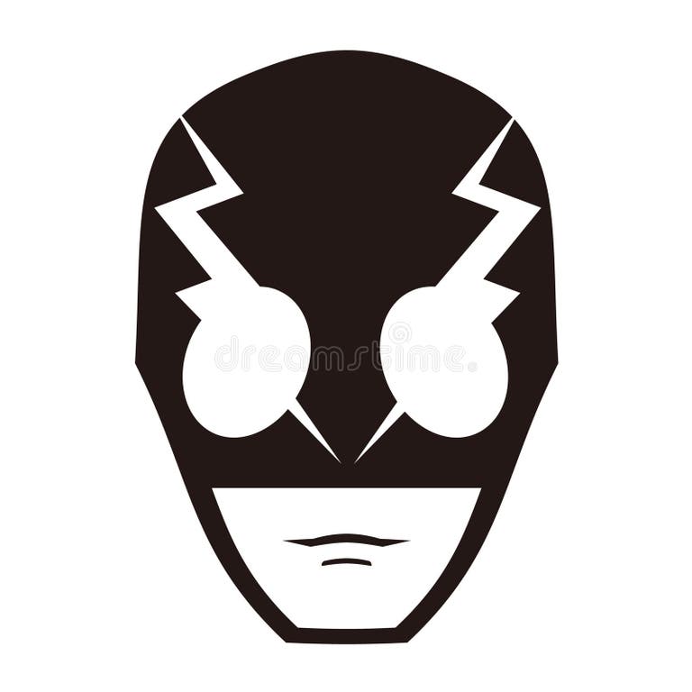 Evil Mask. Vector Illustration Decorative Design Stock Vector ...