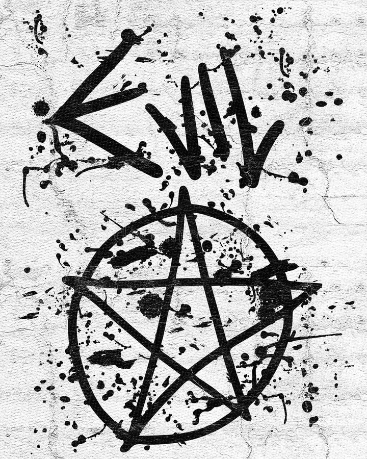 Evil message stock illustration. Illustration of decoration - 51664223