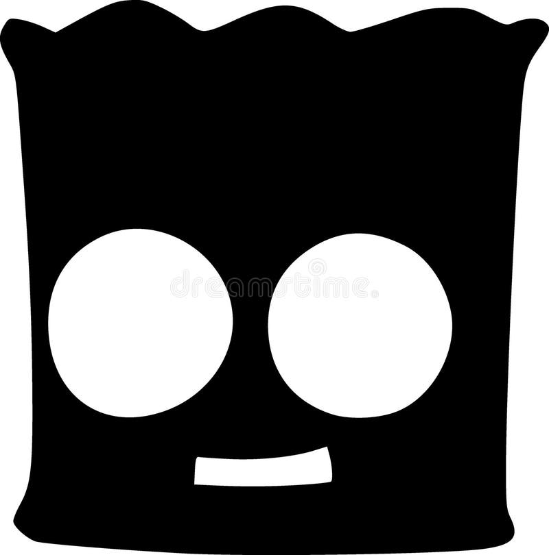 Evil Monster Cartoon Halloween Icon in Solid Style Stock Illustration ...