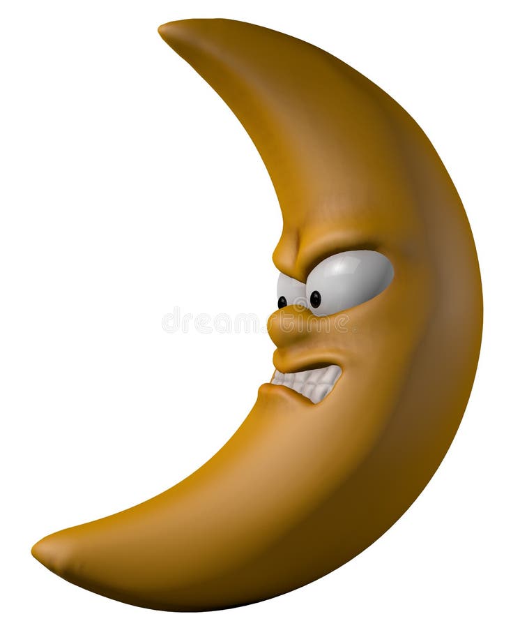 Evil moon stock illustration. Illustration of shape, shine - 23240853