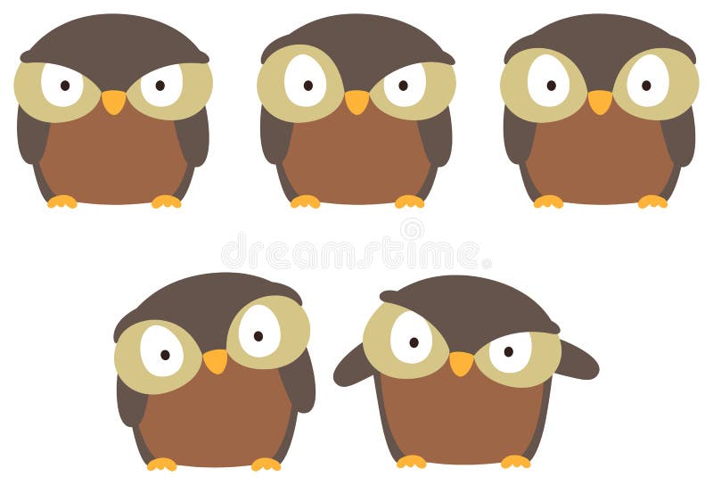 Evil owl stock vector. Illustration of feeling, anger - 43494555