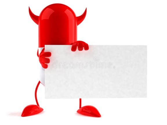 Evil pill stock illustration. Illustration of addiction - 7650454