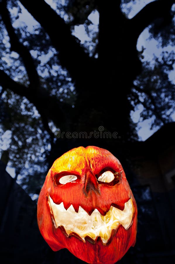 Evil Pumpkin - Jack O Lantern Stock Image - Image of evil, celebration ...