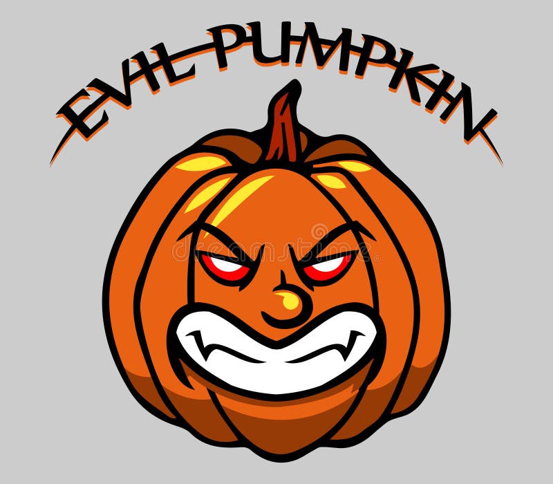 Evil pumpkin stock vector. Illustration of grim, jack - 99503990