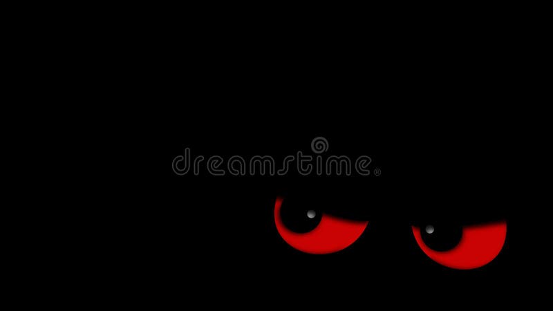 Evil Red Blinking Eyes on Black Background 4K Loop Stock Footage ...