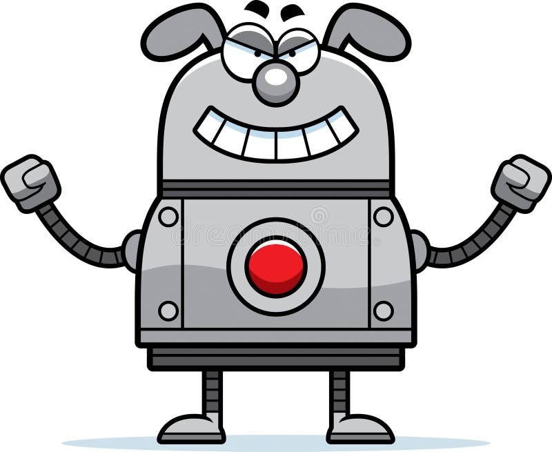 Evil Robot Dog stock vector. Illustration of robot, sinister - 47170144