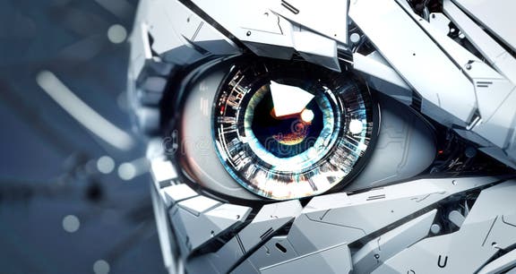 Evil Robot Eye, Concept of Bad Artificial Intelligence Stock ...