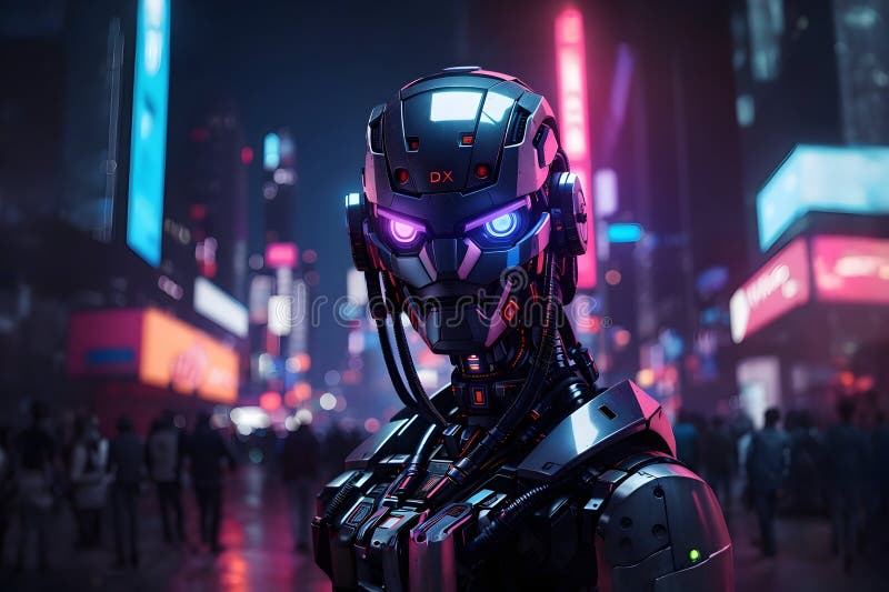 Evil Robot Go To Dominating Human Stock Photo - Image of dominating ...