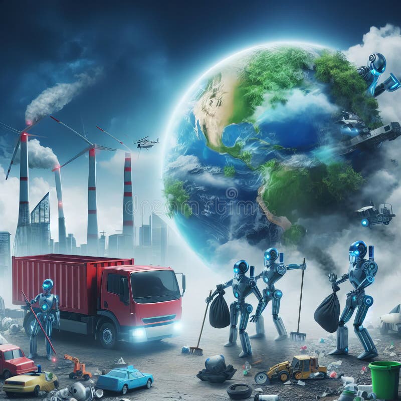 Evil Robots are Not Happy with the Pollution of the Planet and Clean ...