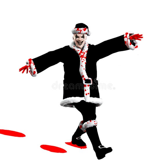 Evil Santa Claus stock illustration. Illustration of blood - 28194148