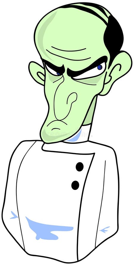 Evil Scientist stock vector. Illustration of pondering - 17891494