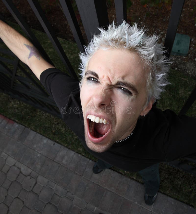 Male vampire screaming stock image. Image of portrait - 21645121