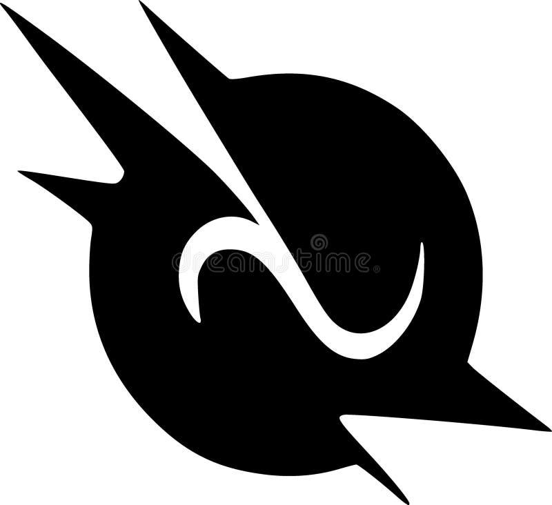 Evil Sign Icon on White Background Stock Illustration - Illustration of ...