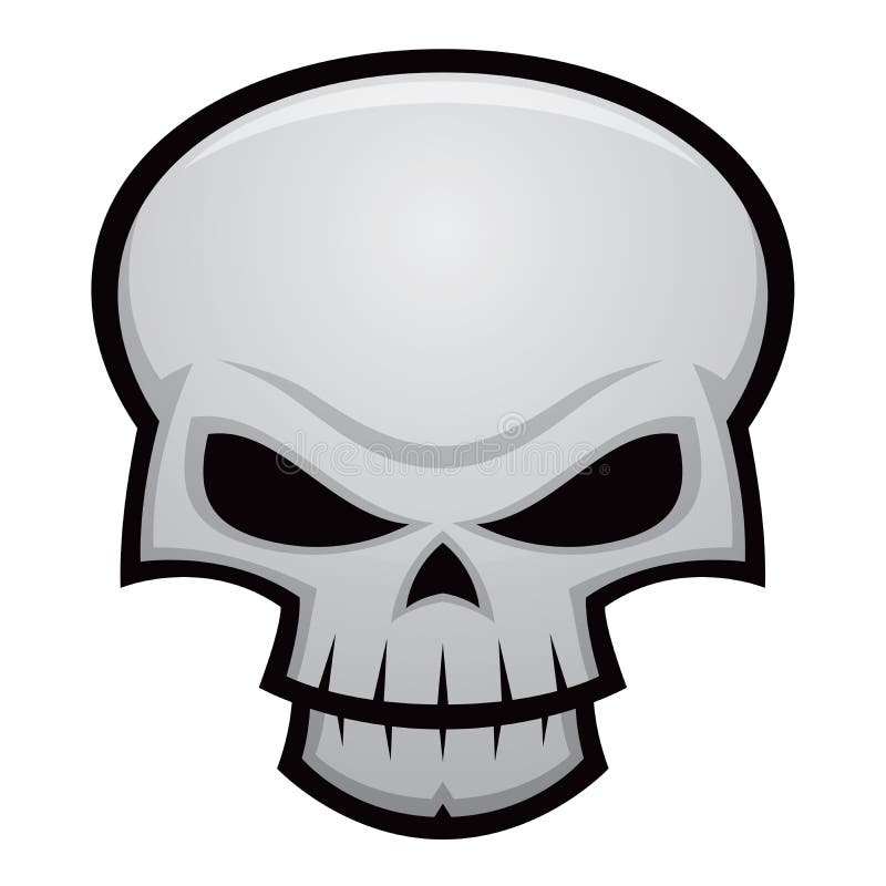 Evil Skull stock vector. Illustration of skeleton, angry - 18008651