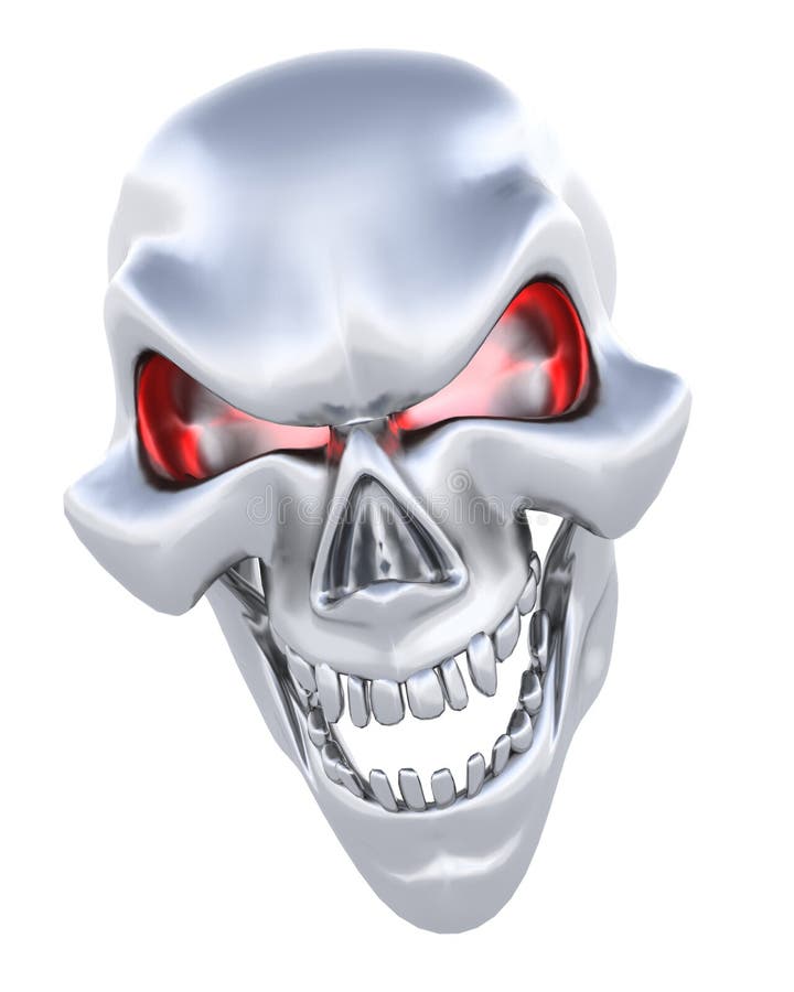 Evil Skull stock vector. Illustration of skeleton, angry - 18008651