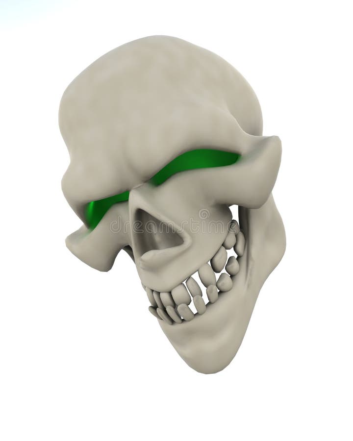 Evil Skull Face stock illustration. Illustration of face - 15585486