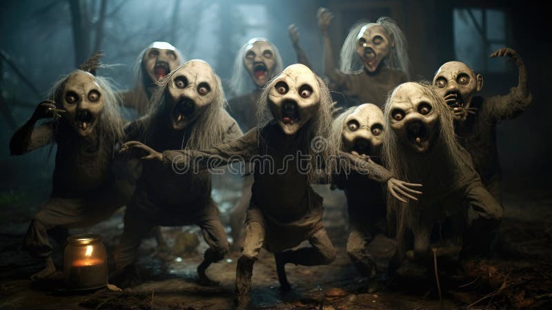 Evil Spirits and Evil Spirits in the Dark Stock Photo - Image of ...