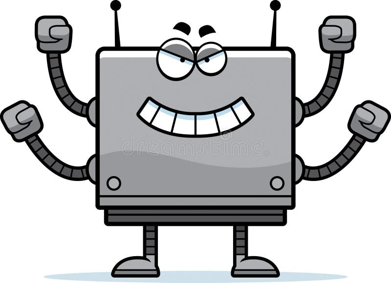 Evil Robot Rabbit stock vector. Illustration of clip - 47170041