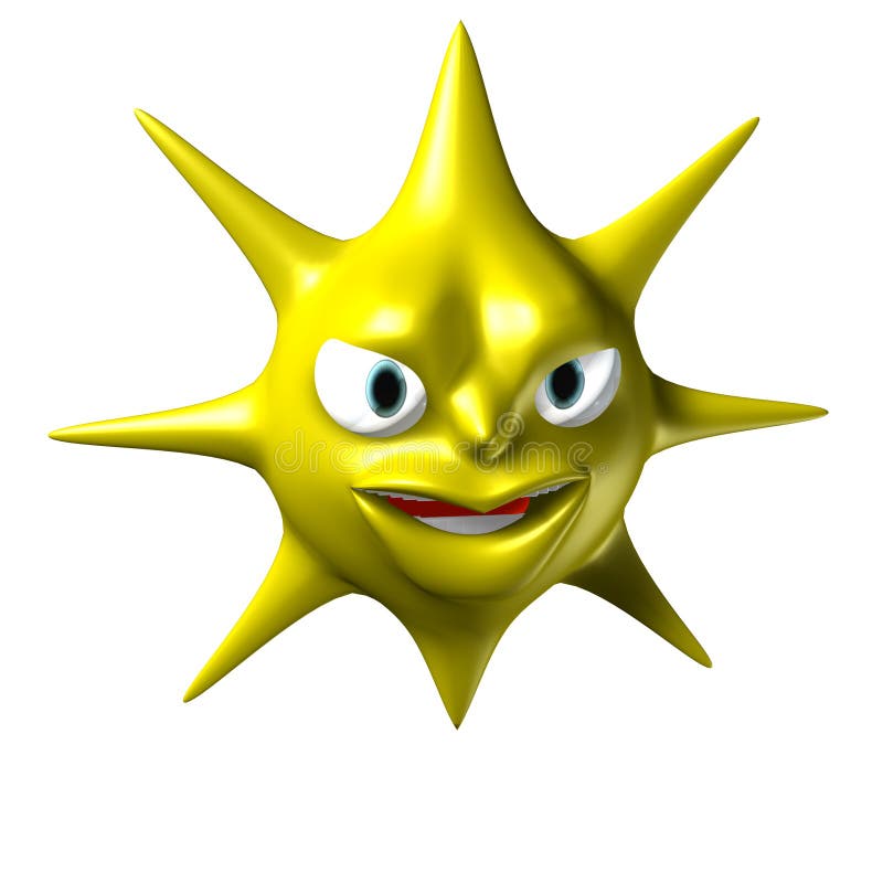 Evil Sun stock illustration. Illustration of evil, model - 7169101