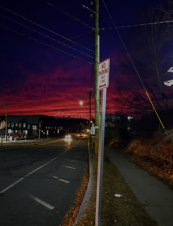 Evil sunset in greenfield stock image. Image of lighting - 239934665