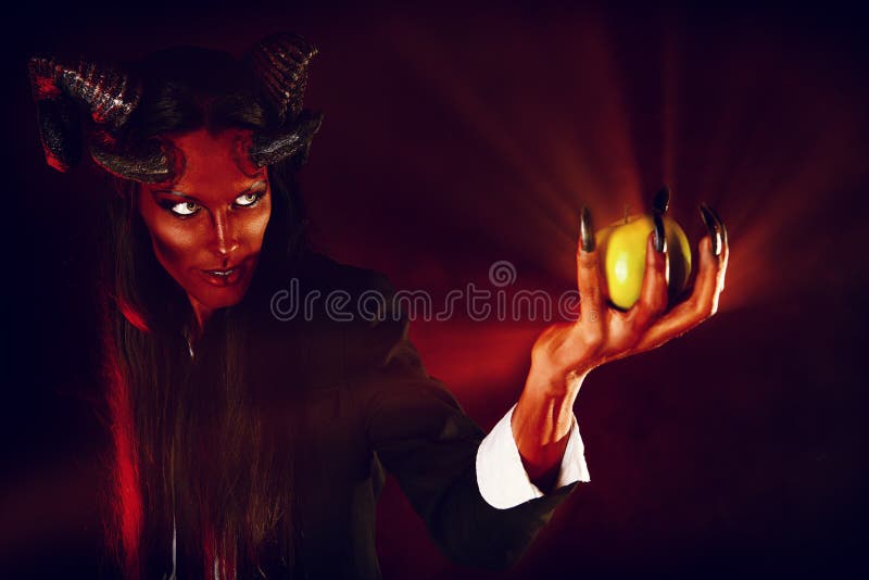 Evil temptation stock image. Image of gothic, evil, devilry - 43851687