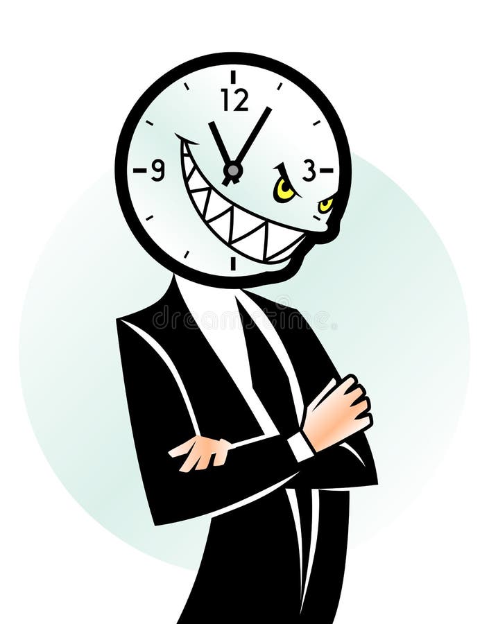 Evil time stock vector. Illustration of human, threat - 49017014