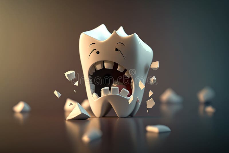 Evil Tooth, Dental Problems Stock Illustration - Illustration of cavity ...
