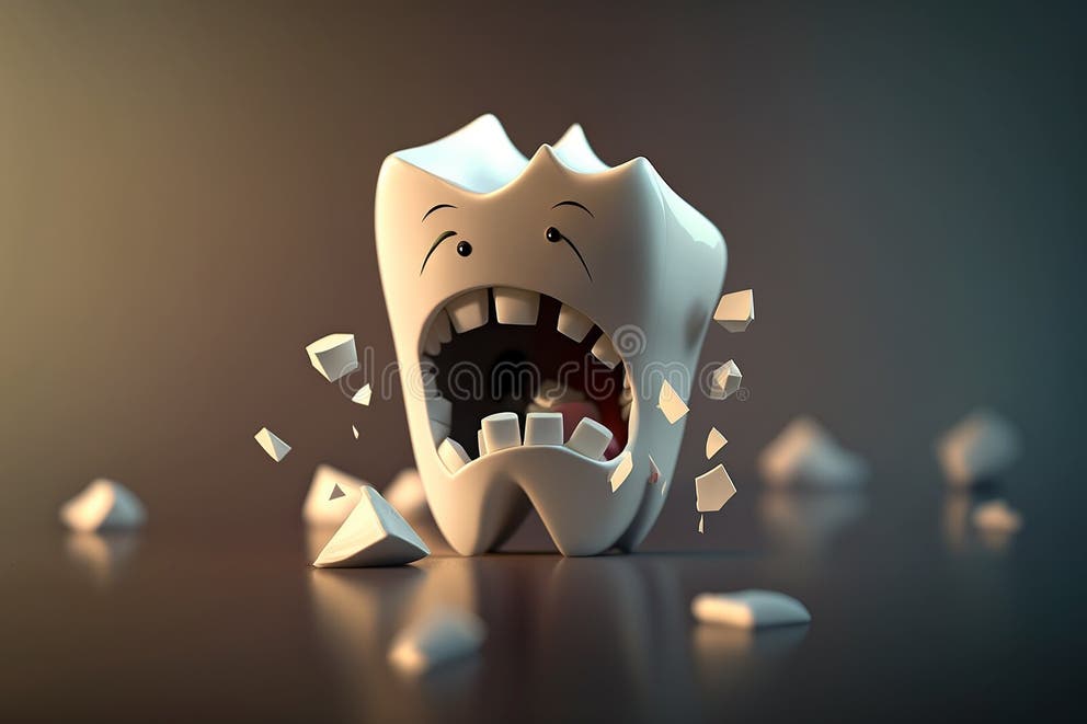Evil Tooth, Dental Problems Stock Illustration - Illustration of cavity ...