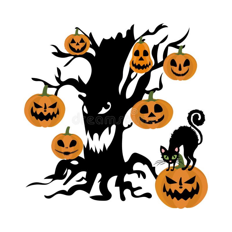 Evil Pumpkin White Stock Illustrations – 38,556 Evil Pumpkin White ...