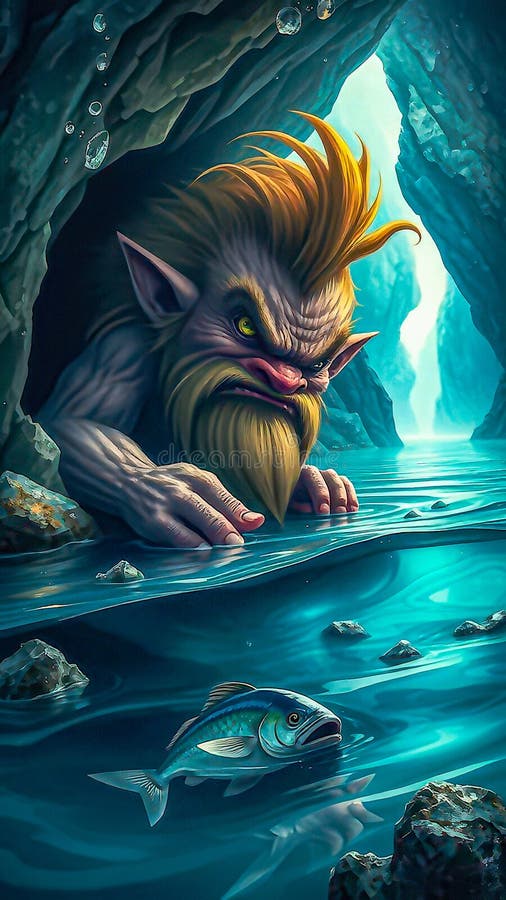 Evil Troll Fishing Stock Illustrations – 5 Evil Troll Fishing Stock ...