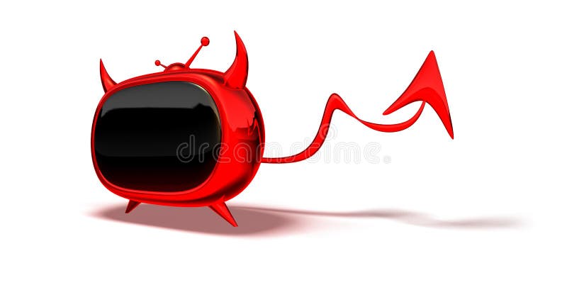 Evil tv stock illustration. Illustration of evil, tube - 1861413