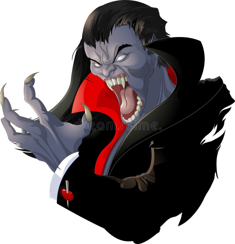 Evil vampire picture stock vector. Illustration of dark - 104333034