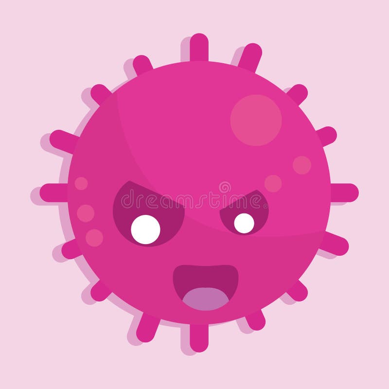 Evil virus cartoon stock vector. Illustration of clipart - 184407750