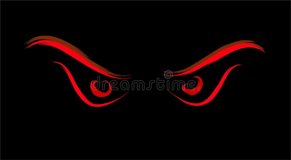 Evil wild eyes stock vector. Illustration of background - 38426209