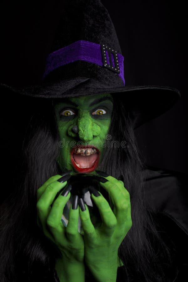The evil witch. stock photo. Image of magic, face, future - 27637932