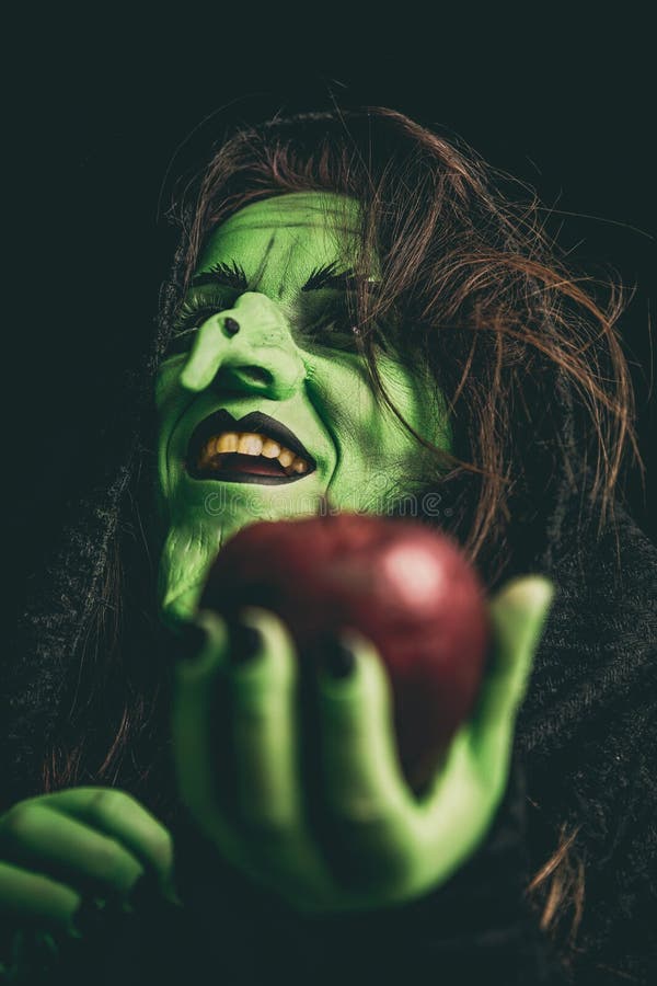 Evil witch laughing stock photo. Image of traditional - 77576684