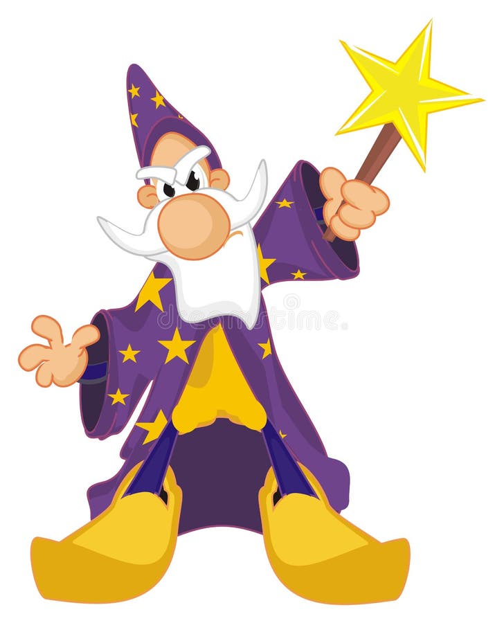 Angry Wizard stock vector. Illustration of cartoon, wizard - 14480360