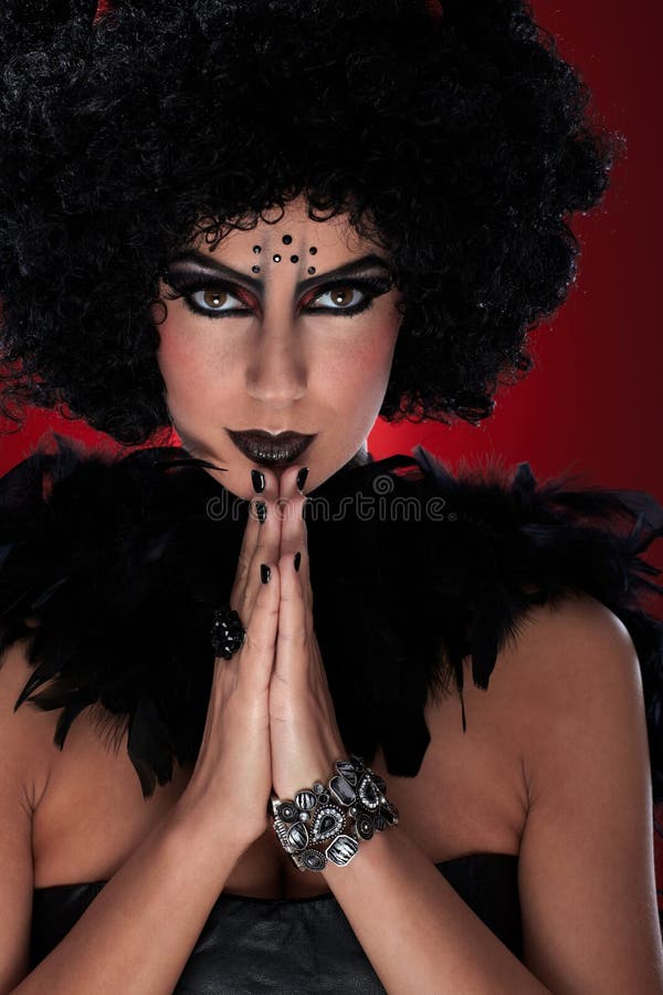 Evil woman stock photo. Image of model, gaze, desire, naked - 7466720