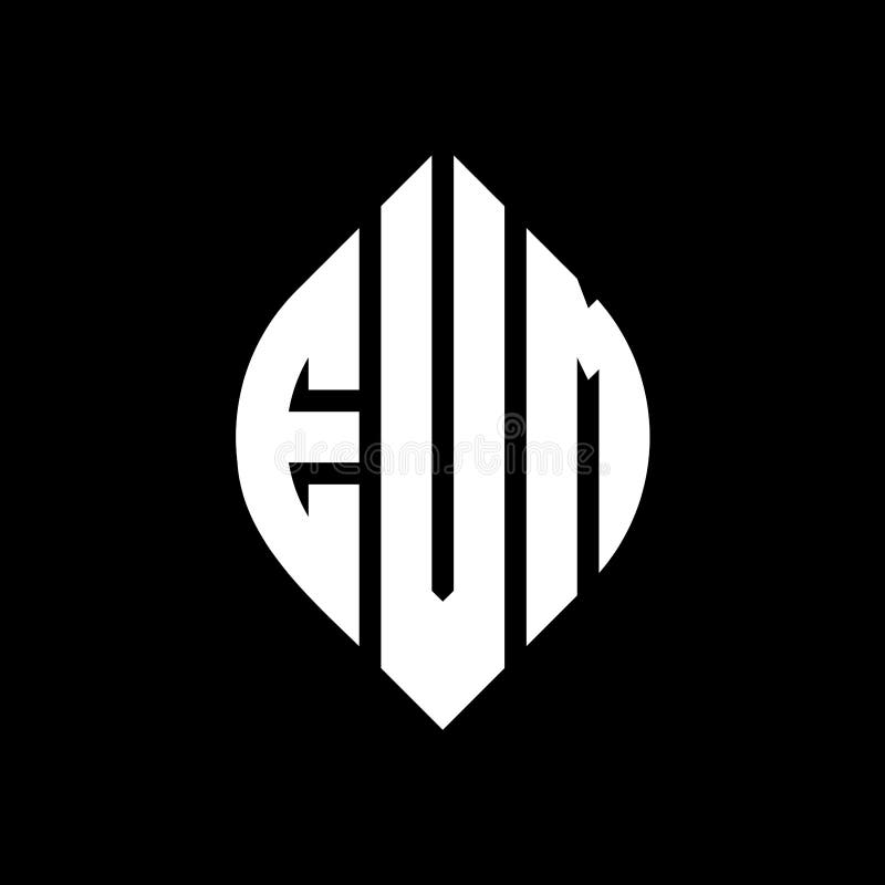 EVM Circle Letter Logo Design with Circle and Ellipse Shape. EVM ...