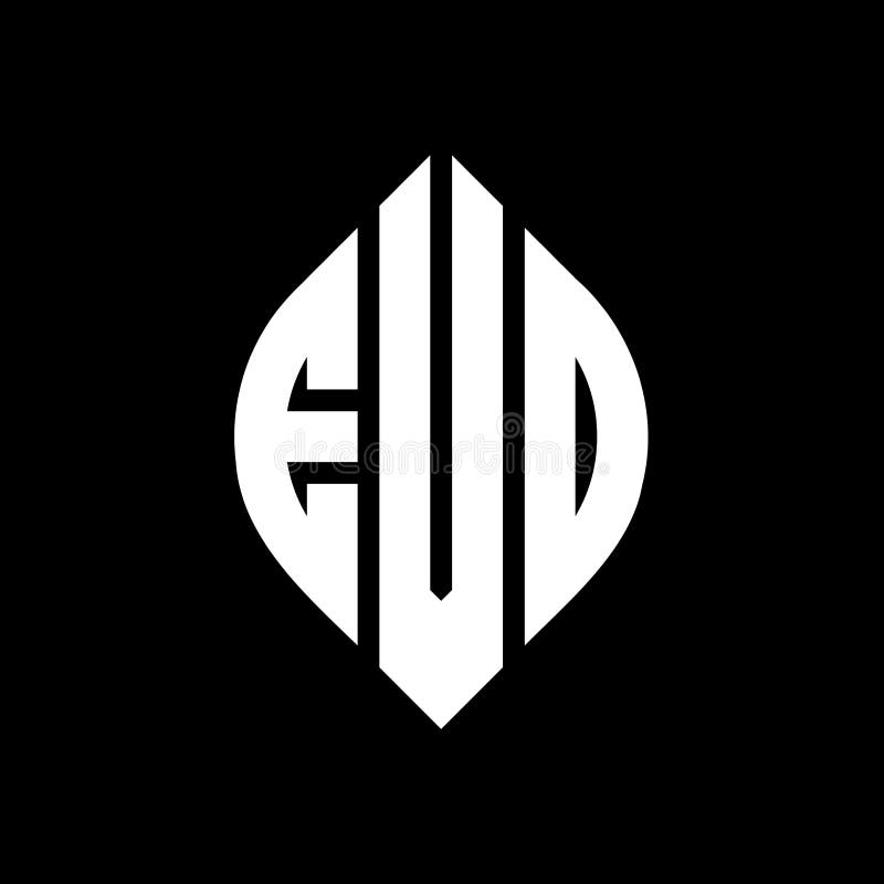 Evo Circle Letter Logo Design With Circle And Ellipse Shape Evo Ellipse Letters With