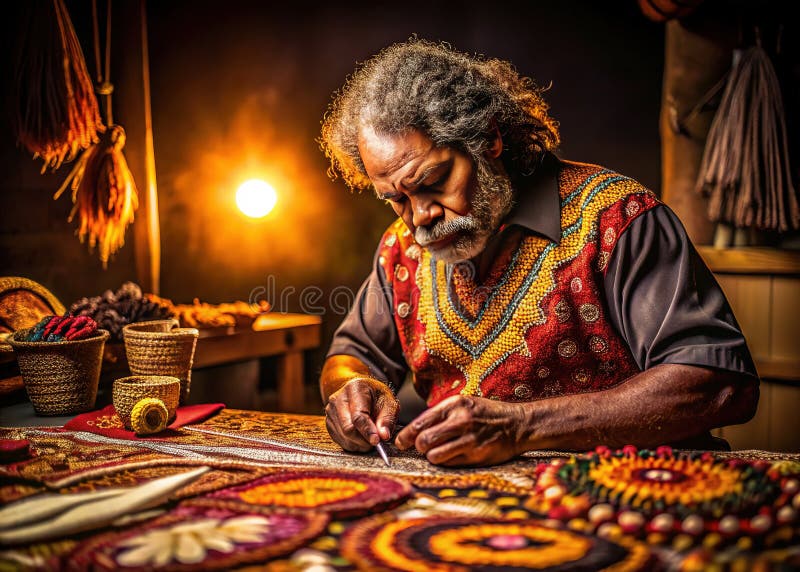 A Glimpse into Aboriginal Ceremonial Clothing Creation Intricate ...