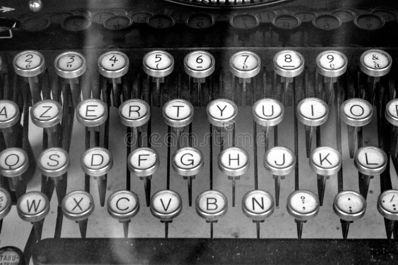 Texture of Keys of an Old Typewriter Stock Image - Image of abstract ...