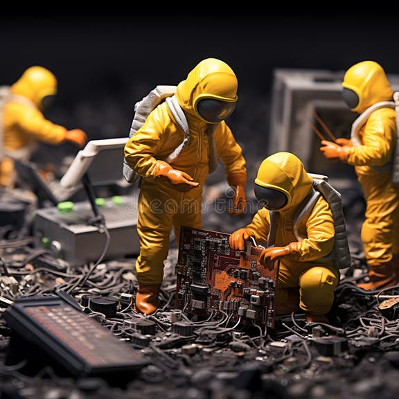 An Image Depicting the Potential Hazards of Electronics Stock ...