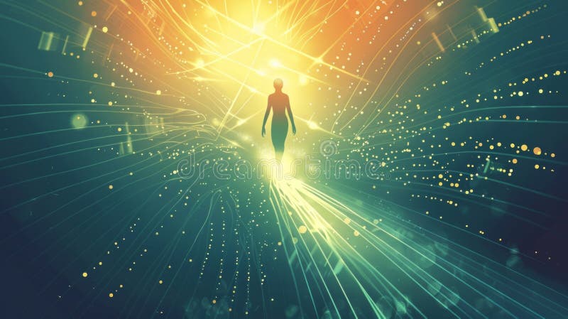 Emergence into Light: Journey of Spiritual Awakening Stock Photo ...
