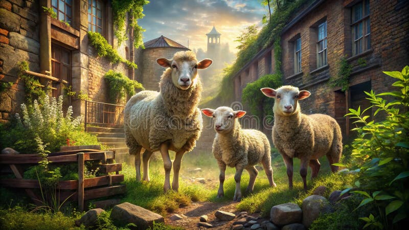 Lost Souls in the Concrete Jungle a Striking Image of Urban Sheep ...