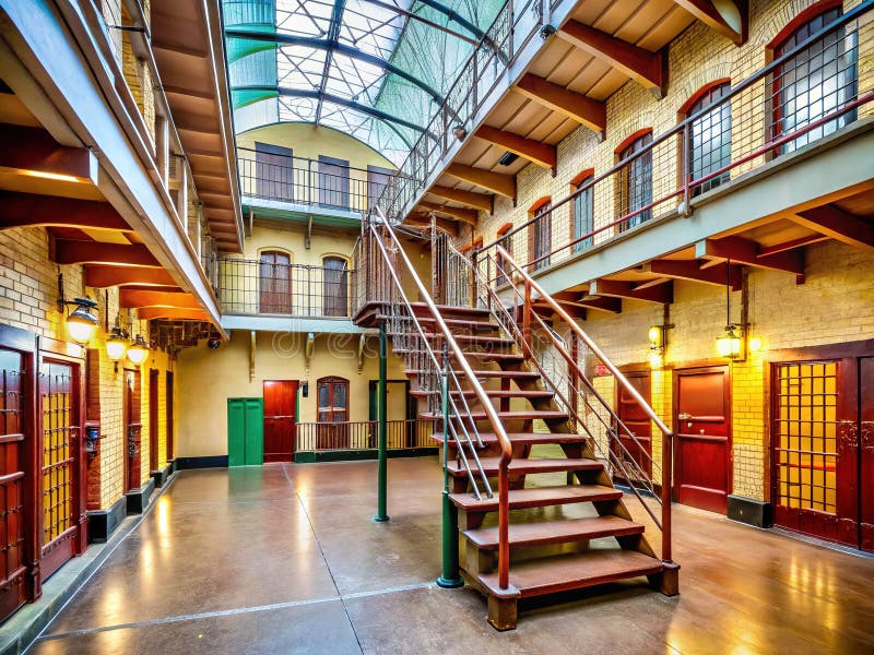 Historic Victorian Prison Landing Wing a Glimpse into the Past of ...