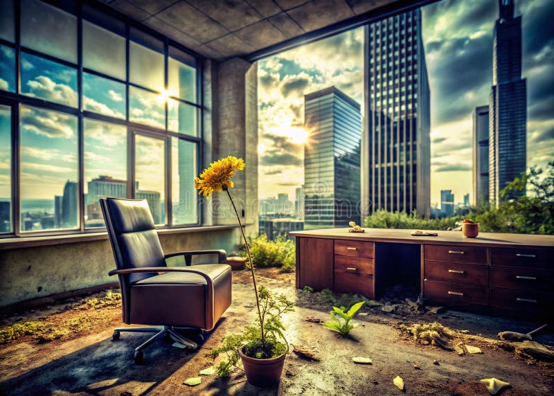 A Crumbling Skyscraper a Powerful Visual Metaphor for Economic Downturn ...