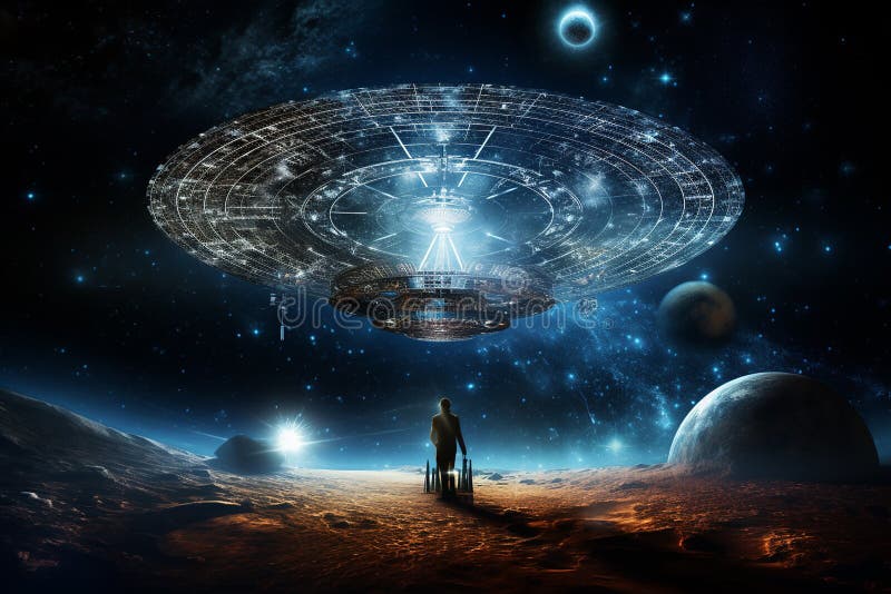 Interstellar communication stock image. Image of holographic - 300806879