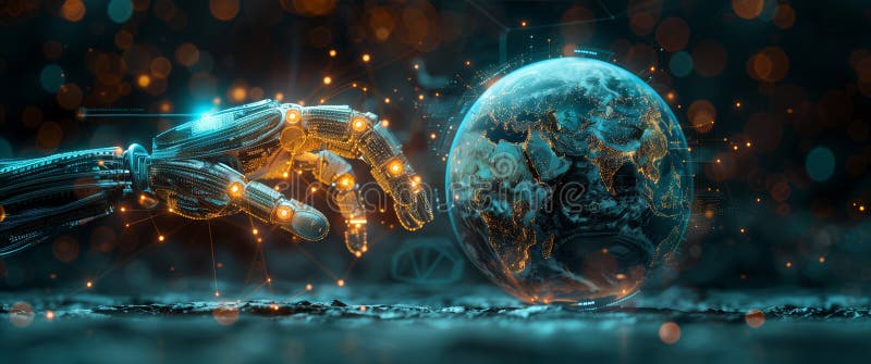 Digital Globe with Human and Robotic Hands: Technological Collaboration ...